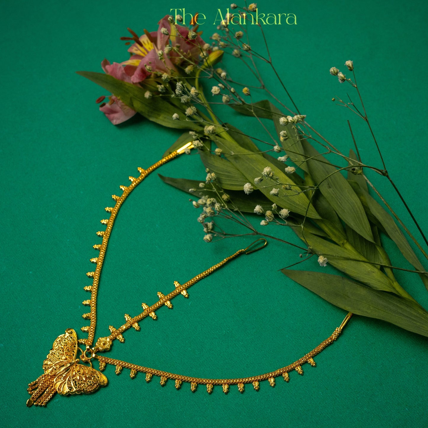 Single Butterfly Design Bridal Tiara - Mangtika – THE ALANKARA